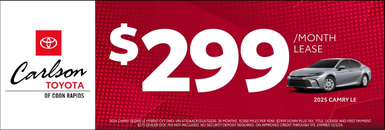 Welcome to Carlson Toyota | Toyota Dealer in Coon Rapids, MN