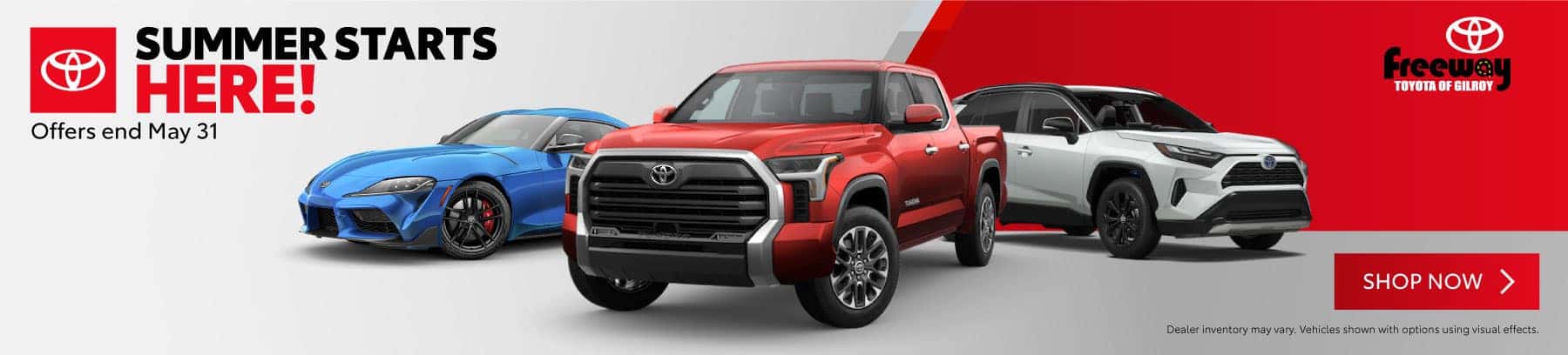 New Toyota Specials | Freeway Toyota of Gilroy