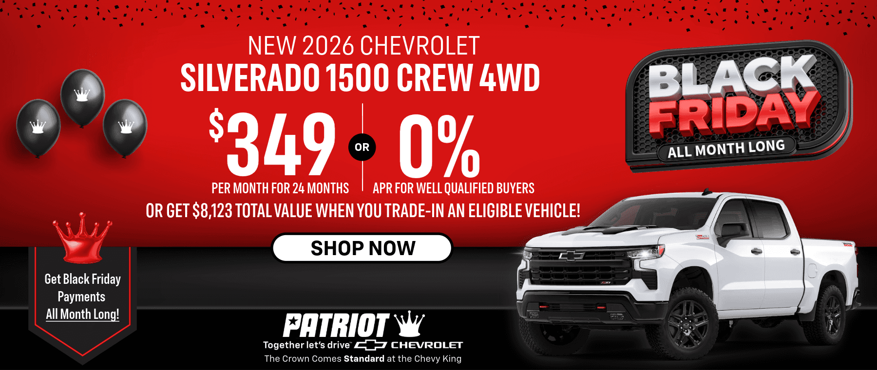 Black Friday Chevy Deals Have Arrived at Patriot Chevrolet of Limerick ...