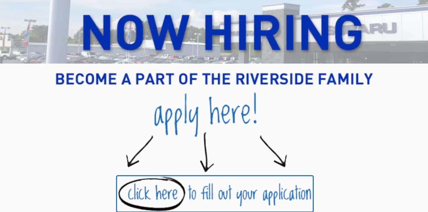 New Bern and Kinston Automotive Job | Riverside Subaru