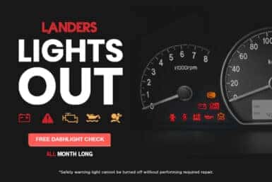 Lights Out at Landers | Landers Auto Group