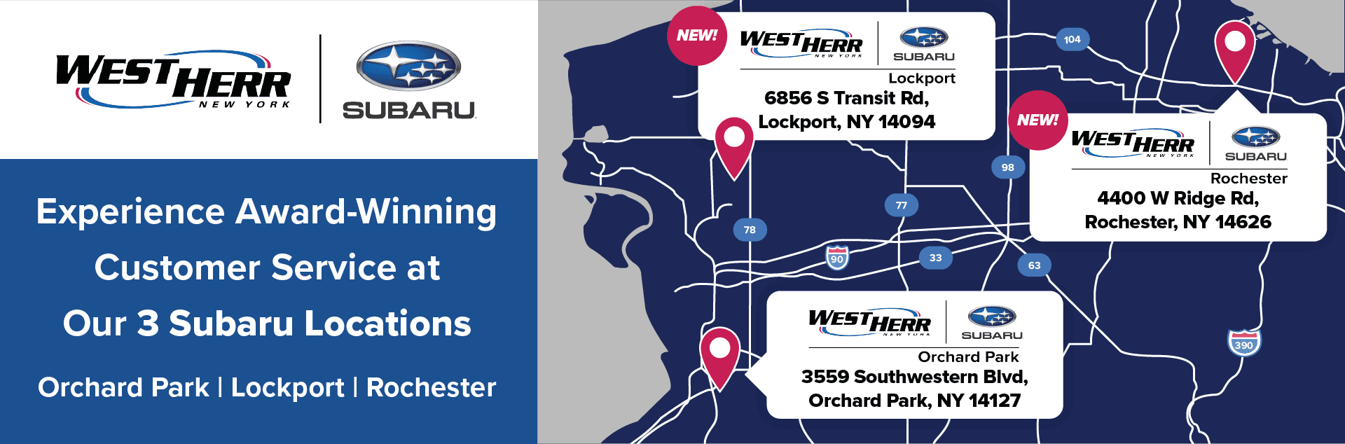 West Herr Auto Group | New and Used Auto Dealer Serving Western New York